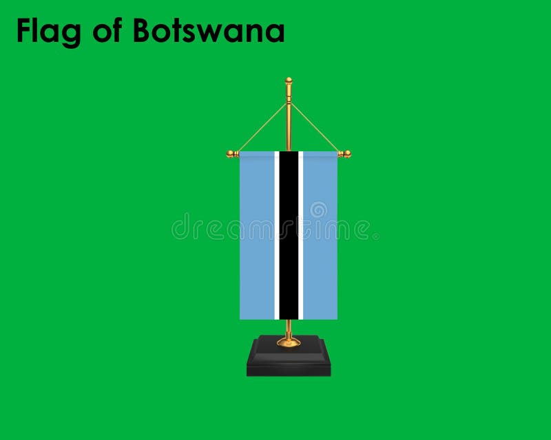 Flag of Botswana, Botswana Flag, National Flag of Botswana. Table Flag ...
