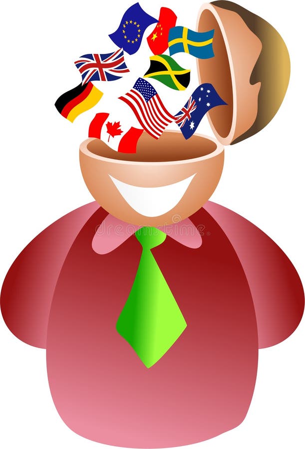 Flag brain stock illustration. Illustration of business - 543328