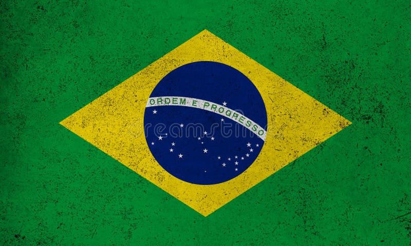 Flag Brazil grunge texture stock illustration. Illustration of flags ...