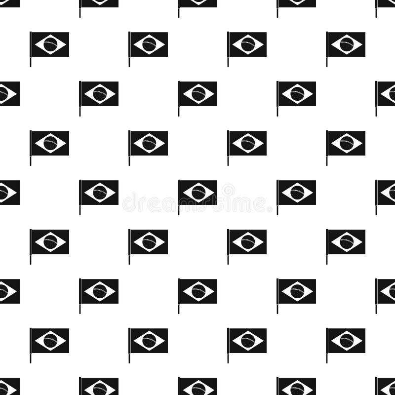 Flag of Brazil Pattern Vector Stock Vector - Illustration of geometric ...