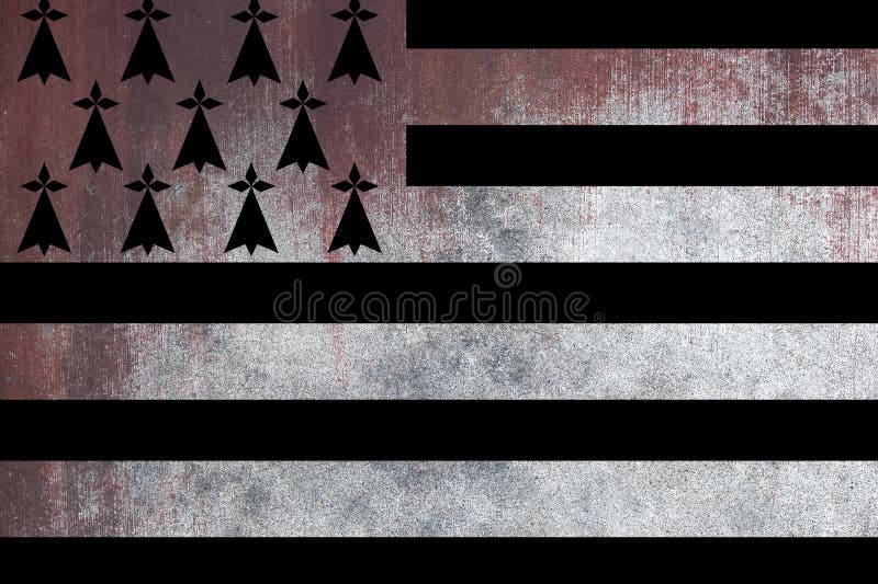 Flag of Brittany, Fabric Flag of Brittany. Brittany National Flag ...