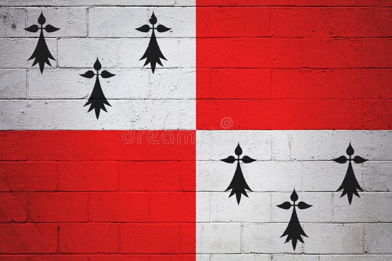 Flag of Bro-Zol Painted on a Wall Stock Image - Image of backgrounds ...