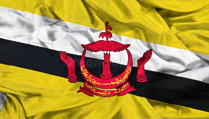 Flag of Brunei stock illustration. Illustration of light - 299755543