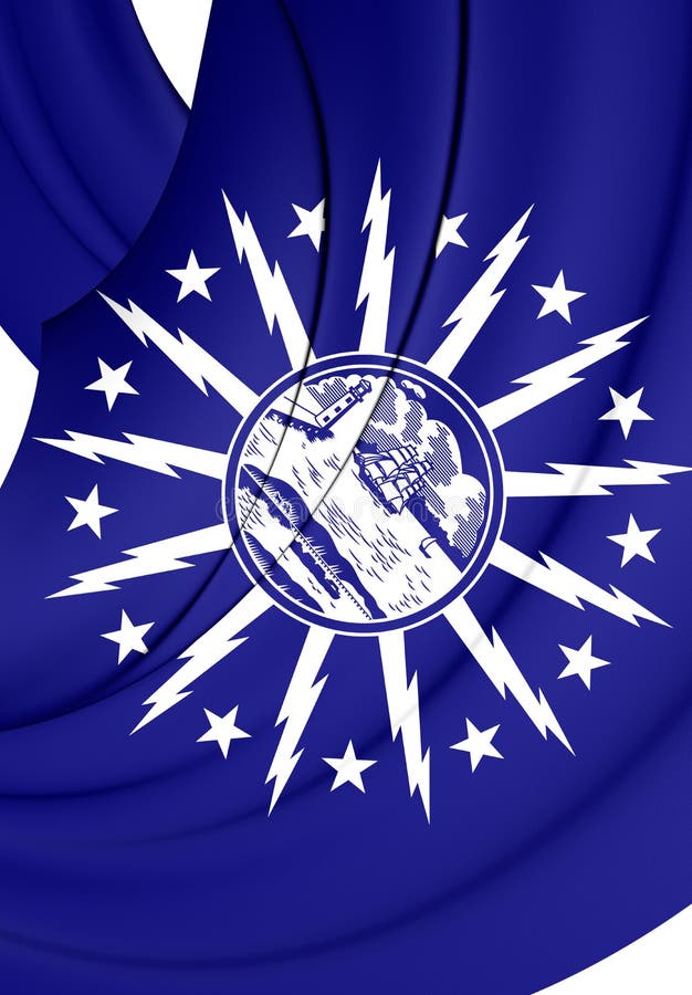 Flag of Buffalo New York, USA. Stock Illustration - Illustration of ...