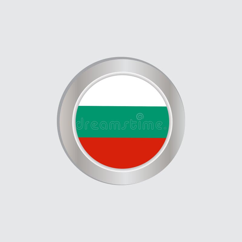 Flag of Bulgaria in Official Colors, Embed Map, As the Original Stock ...