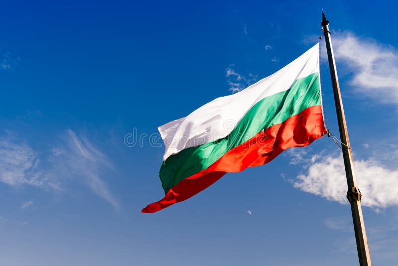 Flag of Bulgaria stock image. Image of national, wave - 88442125