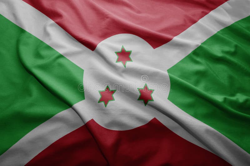 Flag of Burundi stock photo. Image of realistic, colors - 97763456