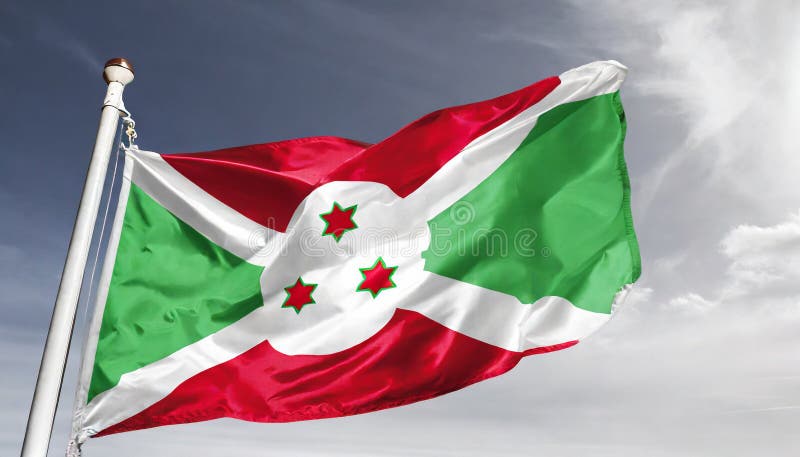 Flag of Burundi stock illustration. Illustration of africa - 299756953