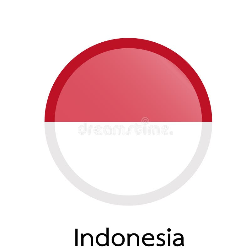 Vector Flag Button Series - Indonesia Stock Illustration - Illustration ...