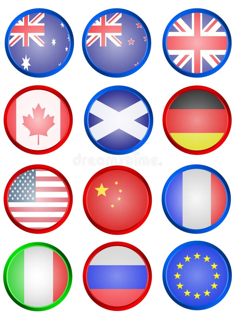 European Country Flag Buttons Stock Illustrations – 845 European ...