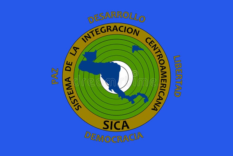 Flag of the Central American Integration System Editorial Stock Image ...