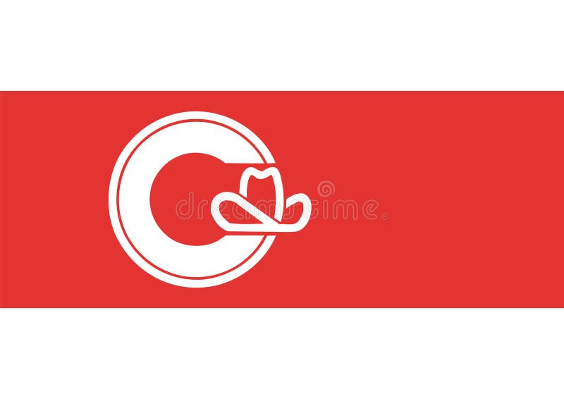 Flag of Calgary Alberta stock illustration. Illustration of maple ...