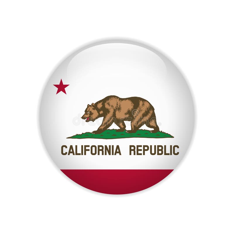 California State Flag Vector Illustration Stock Vector - Illustration ...