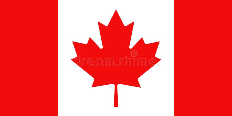 Flag of Canada. Official Red Maple Leaf of Canada Stock Vector ...