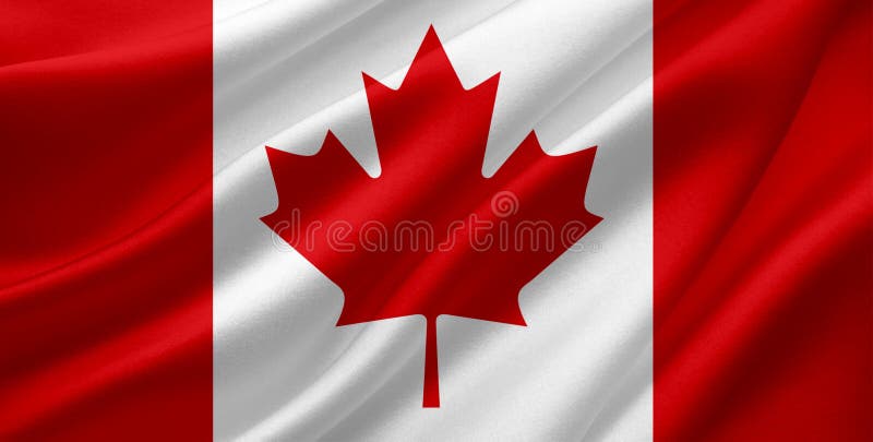 Flag of the Canada. Photo in High Quality Stock Image - Image of ...