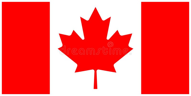 Flag of Canada stock vector. Illustration of canadian - 339756378