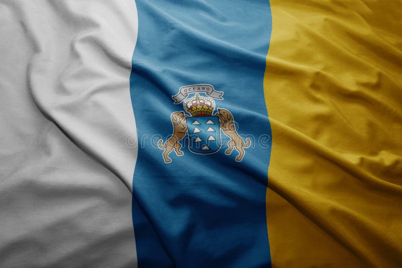 Flag of Canary Islands stock photo. Image of freedom - 97753714