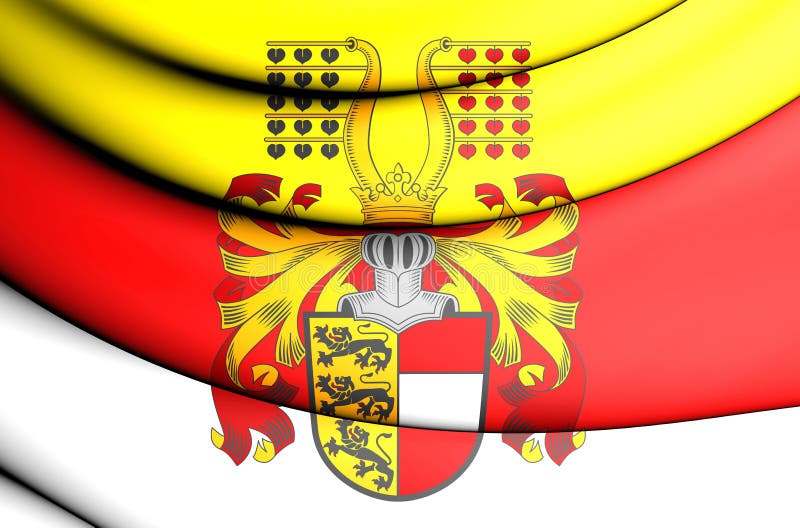 Flag of Carinthia, Austria. Stock Illustration - Illustration of wappen ...