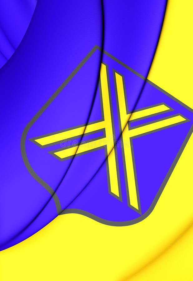 Flag of Castrop-Rauxel North Rhine-Westphalia, Germany. Stock ...