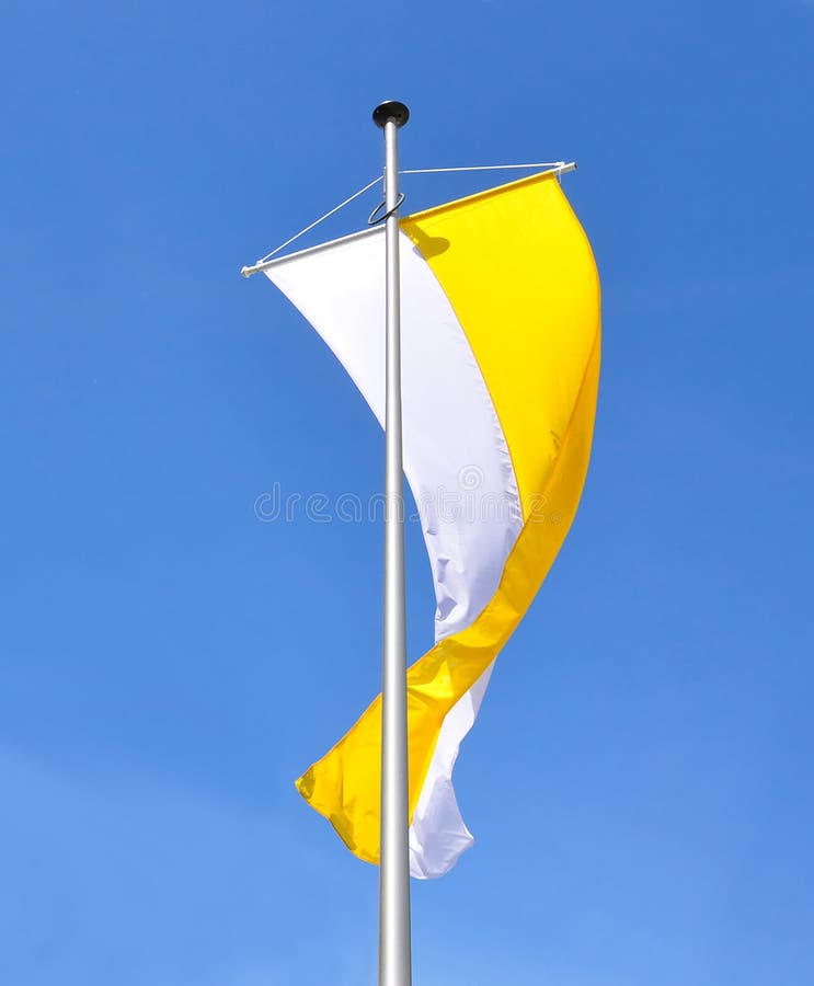 Flag of catholic church stock photo. Image of catholic - 9673120