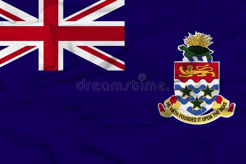 Flag of Cayman Islands, Fabric Flag of Cayman Islands. Cayman Islands ...