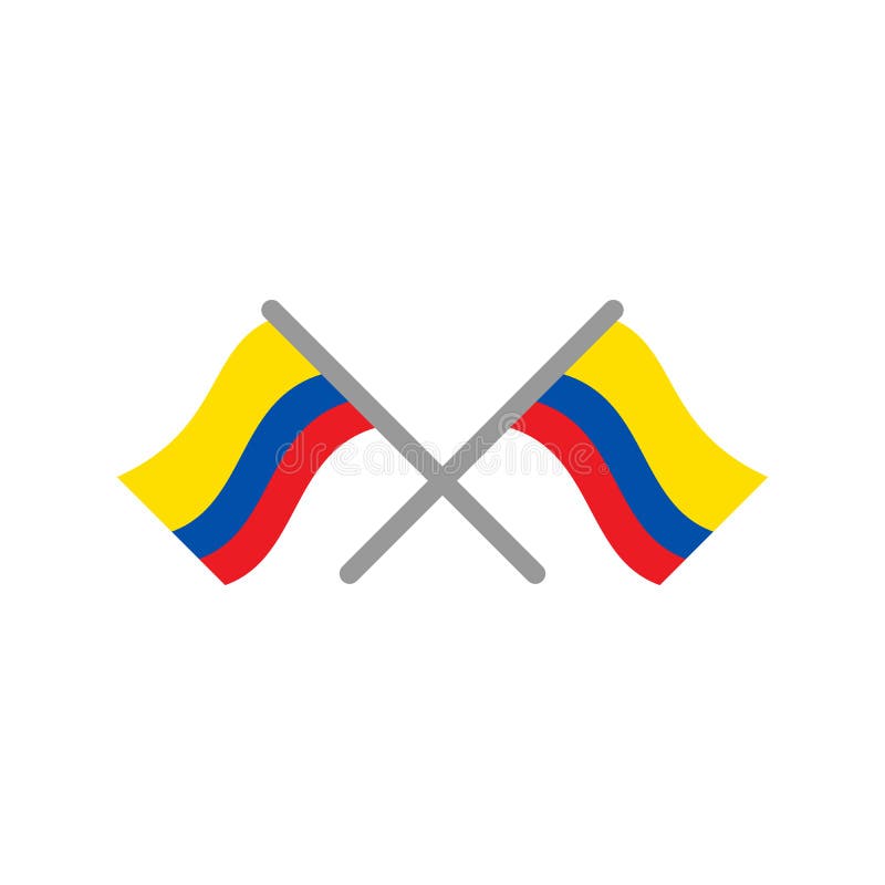Colombia Flags Icon Vector Design Symbol of Country Stock Vector ...