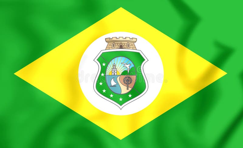 Flag of Ceara, Brazil. stock illustration. Illustration of horizontal ...