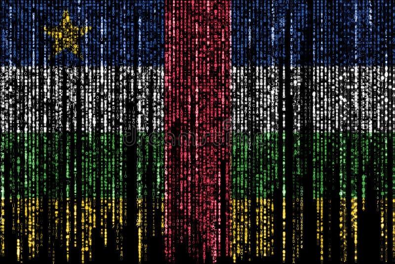 Hacked by the Central African Republic Stock Illustration ...