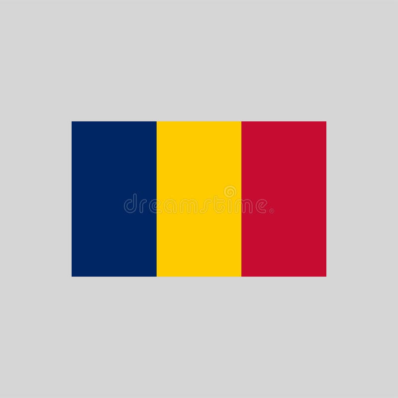 Flag of Chad Color Line Element. Vector Element for Web Page Stock ...