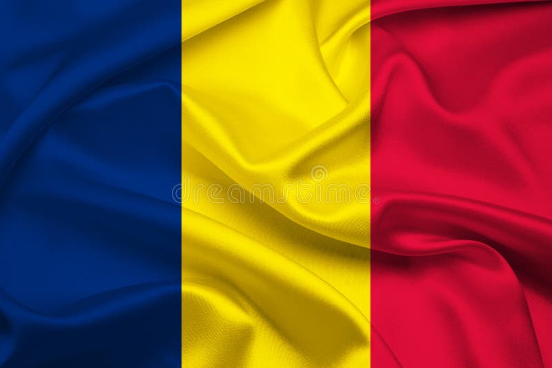 Flag of Chad, Chad Flag, National Flag of Chad. Fabric and Texture Flag ...