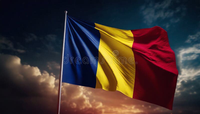 Flag of Chad stock illustration. Illustration of african - 299878500