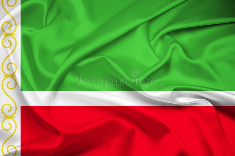Flag of Chechen Republic, Fabric Flag of Chechen Republic. Chechen ...