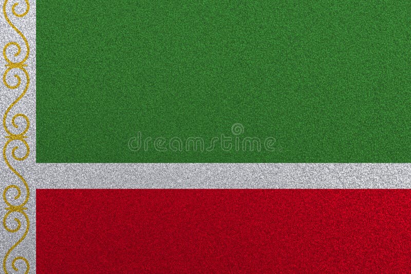 Flag of Chechen Republic, Fabric Flag of Chechen Republic. Chechen ...