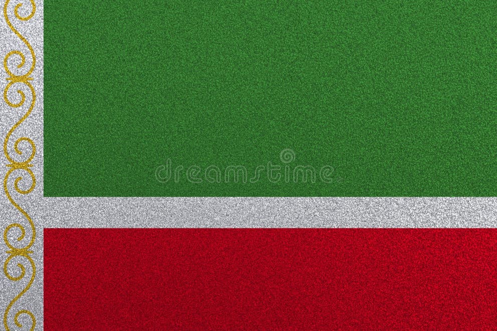 Flag of Chechen Republic, Fabric Flag of Chechen Republic. Chechen ...