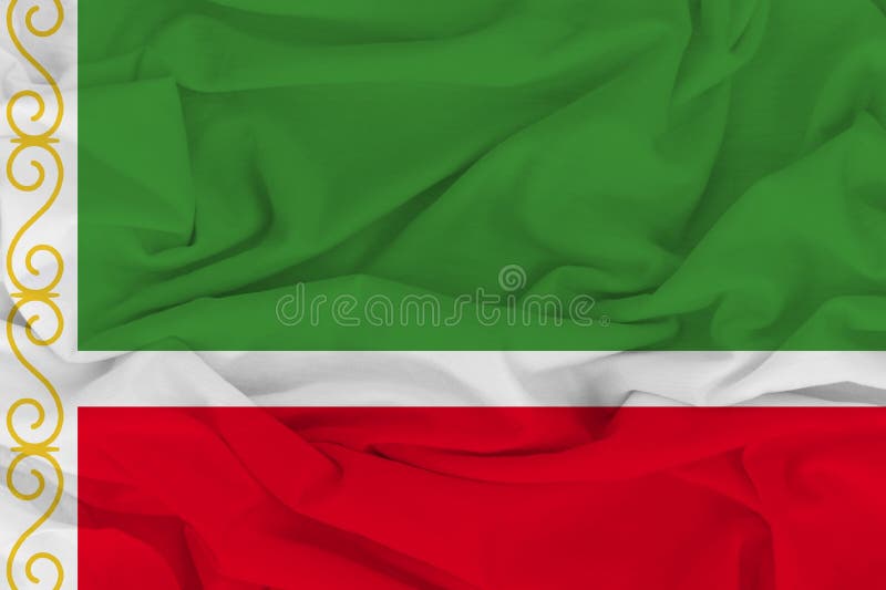 Flag of Chechen Republic, Fabric Flag of Chechen Republic. Chechen ...