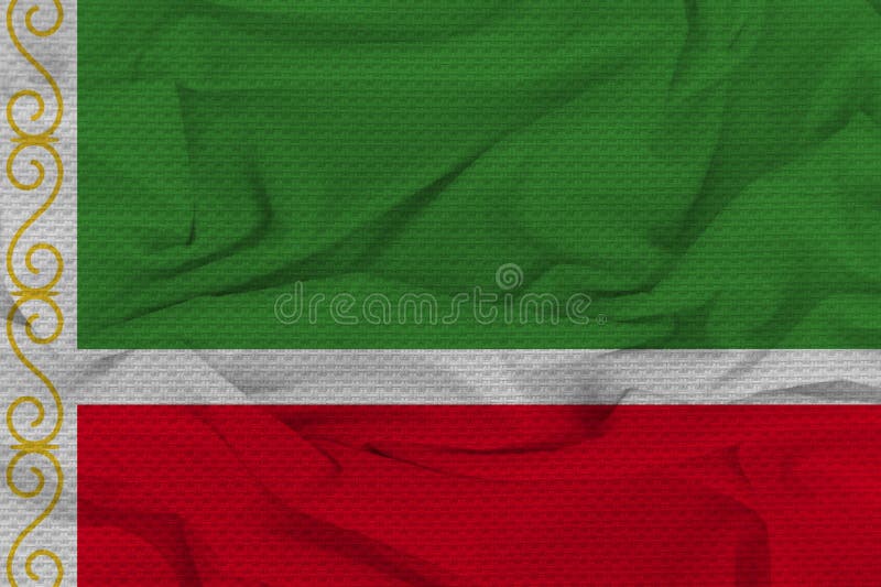 Flag of Chechen Republic, Fabric Flag of Chechen Republic. Chechen ...