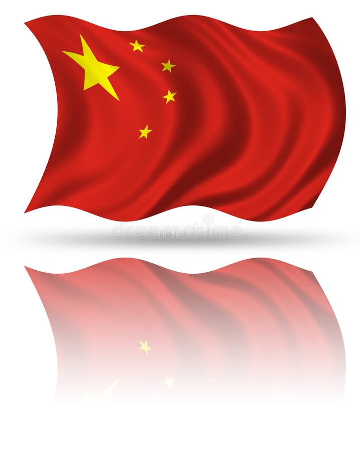 Flag of China stock illustration. Illustration of china - 3504079