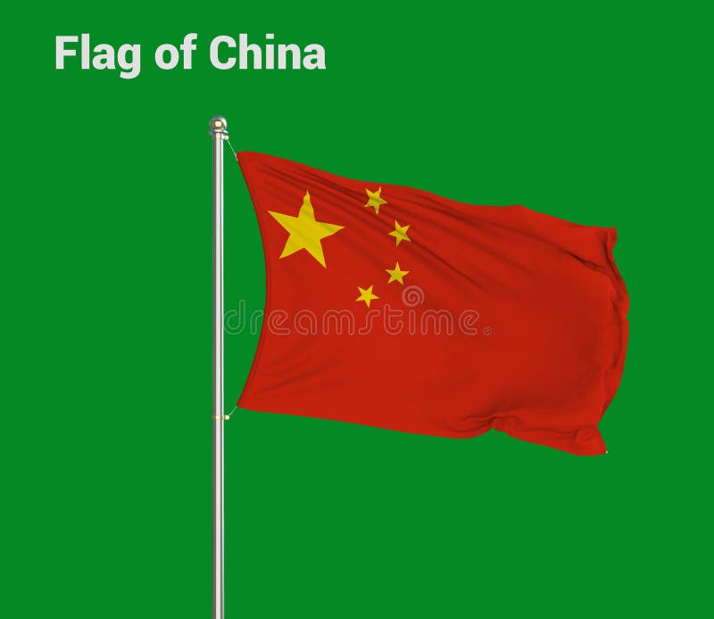 Flag of China, China Flag, National Flag of China. Pole Flag of China ...
