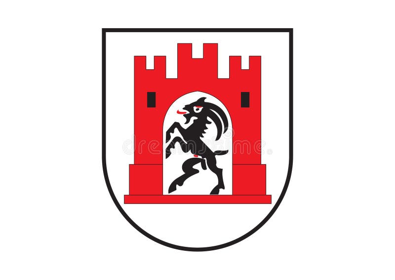 Flag of Chur stock illustration. Illustration of coat - 322154339