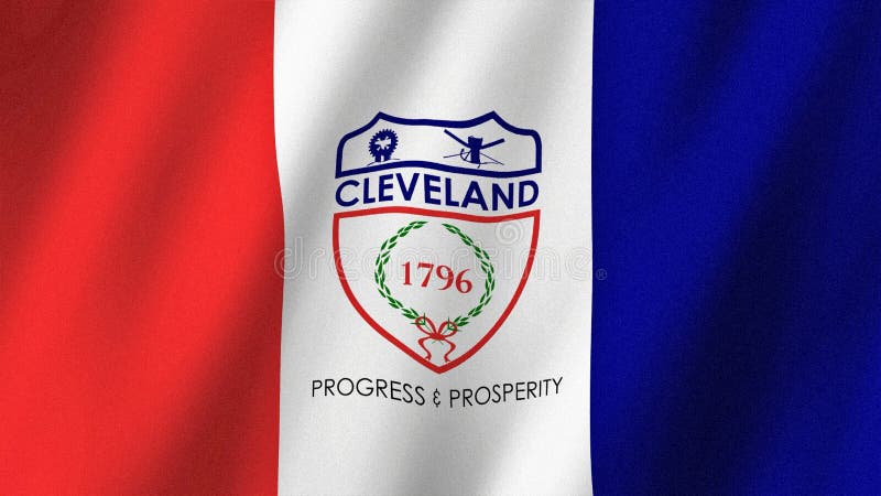 Flag of Cleveland Images, Cleveland Flag Waving in the Wind Stock Photo ...
