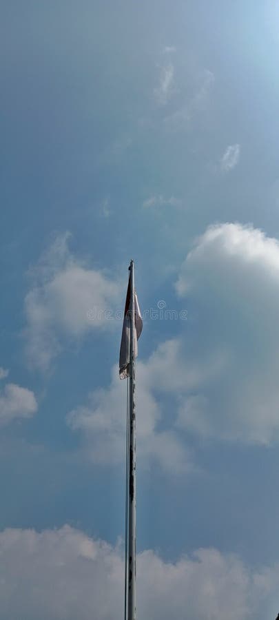 Flag, Cloud, Sky, Pole, Blue Stock Image - Image of flag, blue: 279899281