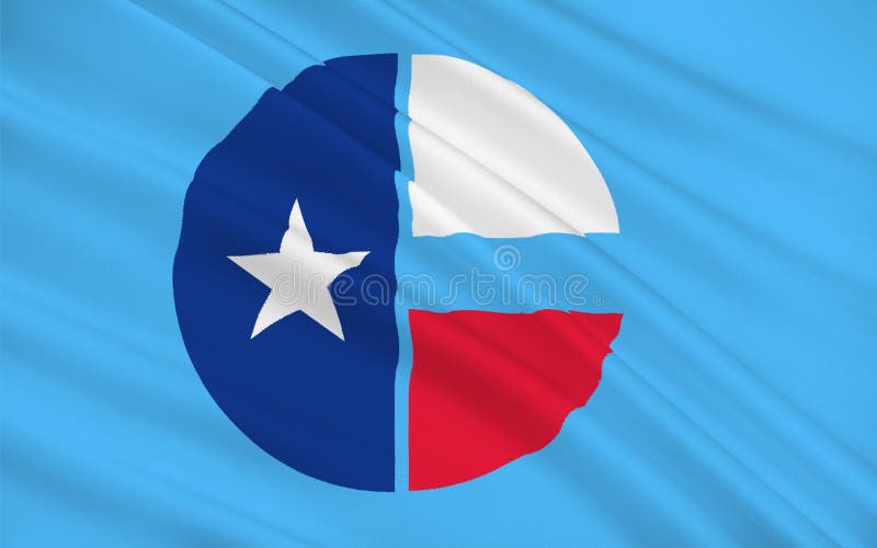 Flag of Collin County in Texas, USA Stock Illustration - Illustration ...