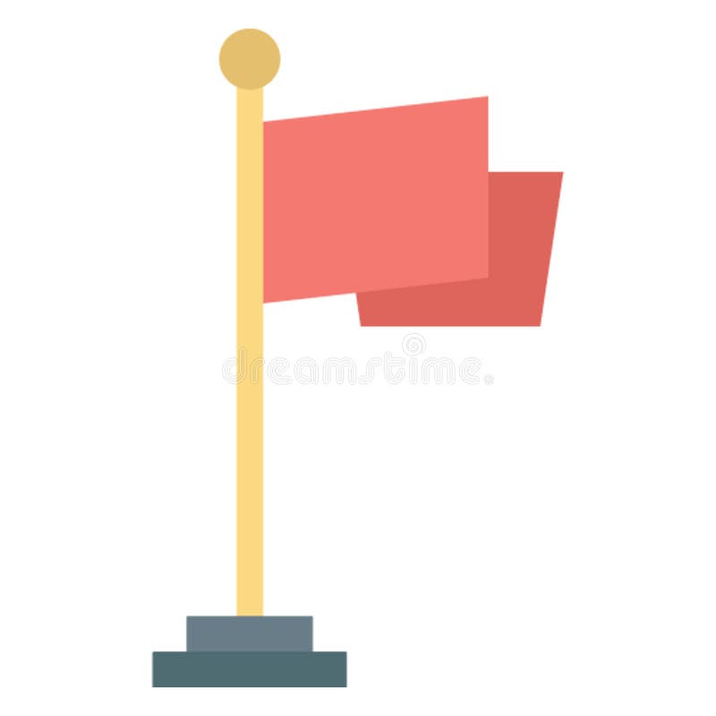 Flag Color Vector Icon Which Can Easily Modify or Edit Stock Vector ...