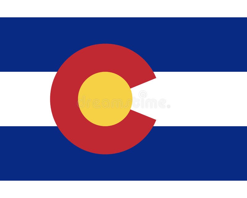 Flag of Colorado As Vector Illustration Stock Vector - Illustration of ...