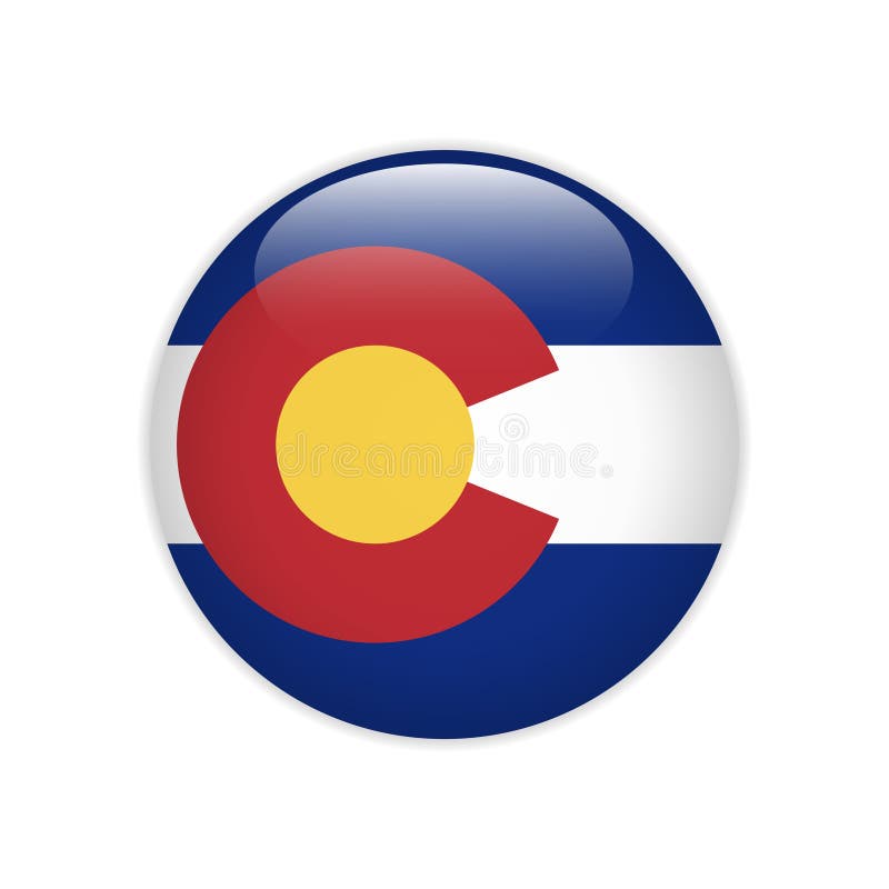 Colorado State Flag Vector Illustration Stock Vector - Illustration of ...