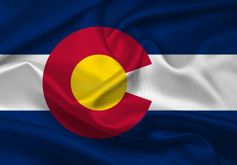Flag of Colorado, Colorado Flag, USA State Colorado Flag Illustration ...
