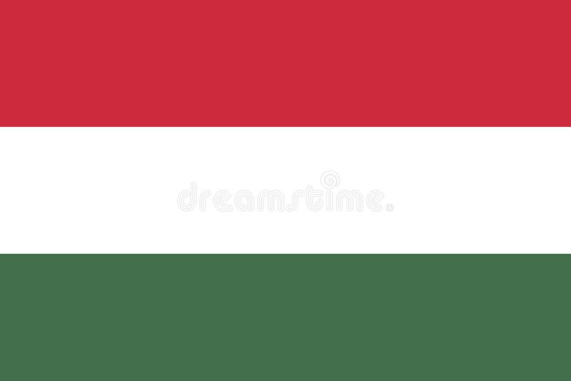 Flag in Colors of Hungary, Vector Image. Stock Illustration ...