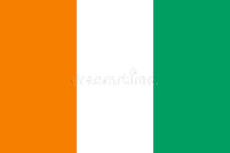 Flag in Colors of Ivory Coast, Vector Image. Stock Illustration ...