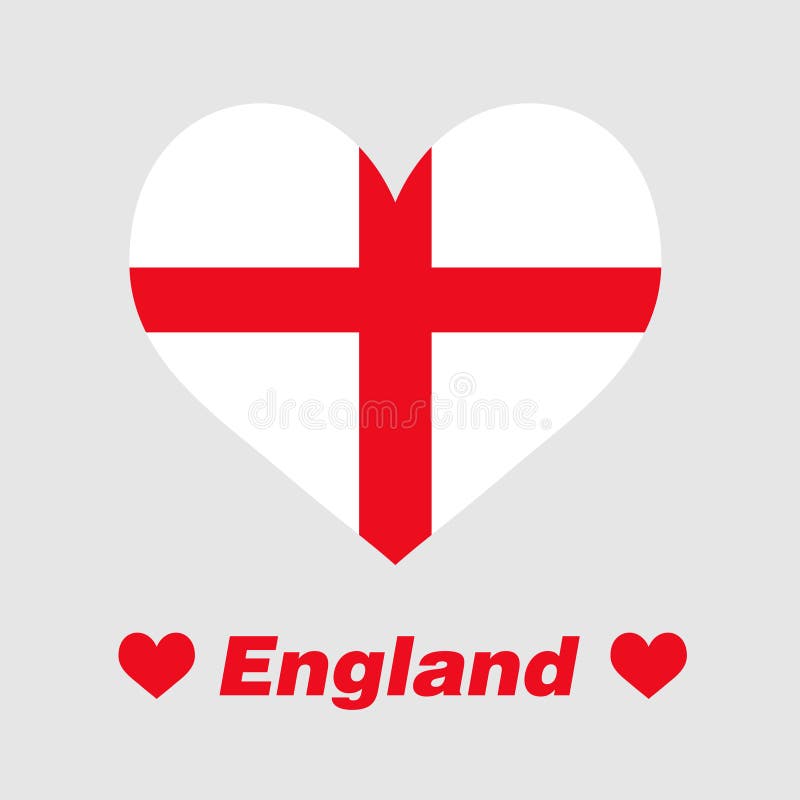 The heart of England stock vector. Illustration of heart - 114962480