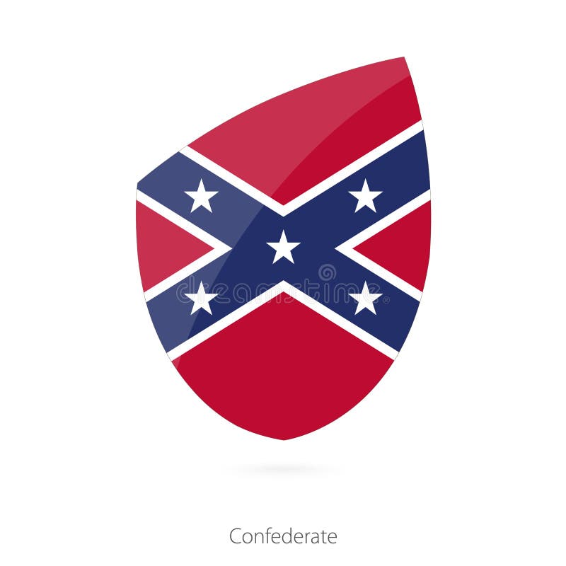 Flag of Confederate stock vector. Illustration of isolated - 136374076